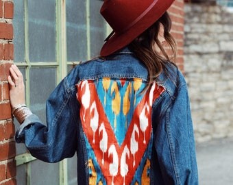 Custom denim jacket | Etsy