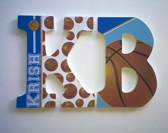Basketball letters | Etsy