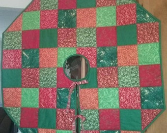 Quilted tree skirt | Etsy