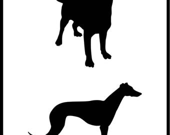 Dog stencil | Etsy