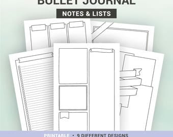 Bullet journal pages | Etsy