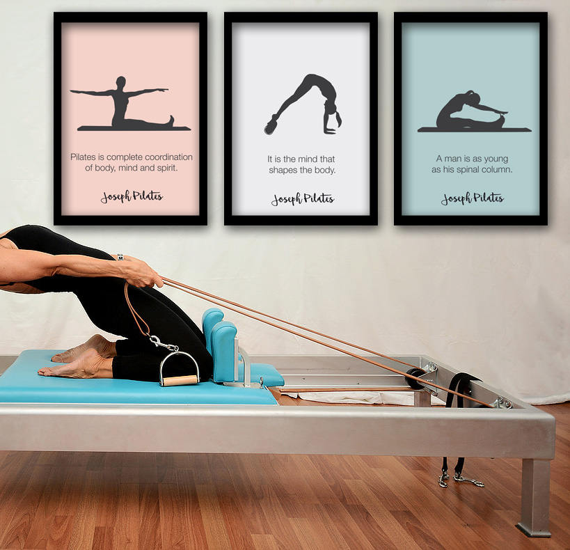 PILATES POSTER Set of 3 Pilates Poster Pilates Art Print