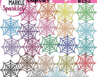 Spider web clipart | Etsy