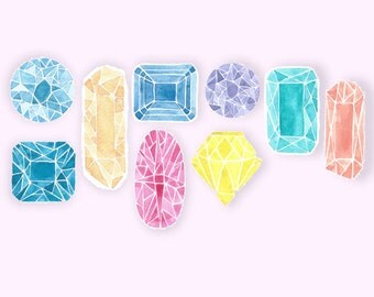 Gem stickers | Etsy