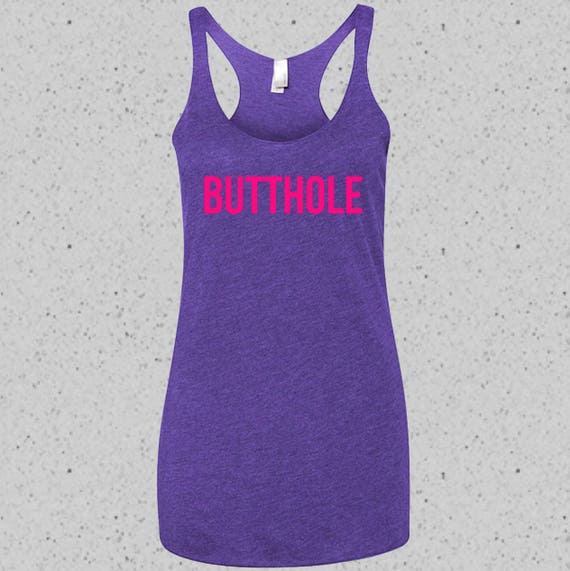 Cute Butthole Super Soft Tri Blend Racerback Tank