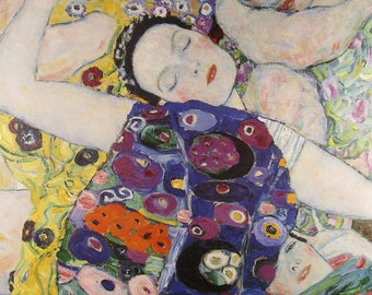 Gustav Klimt Crying Woman Necklace Pendant Charm Gustav