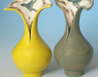 Hummingbird vase | Etsy
