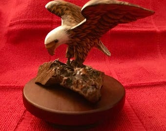 Eagle wood carving | Etsy