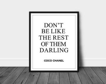 Coco chanel poster | Etsy