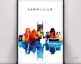 Nashville poster | Etsy