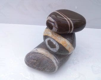 Striped stone | Etsy