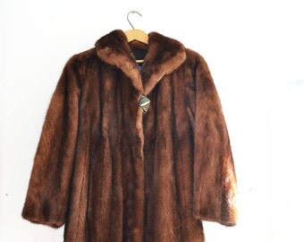 Mink fur coat | Etsy