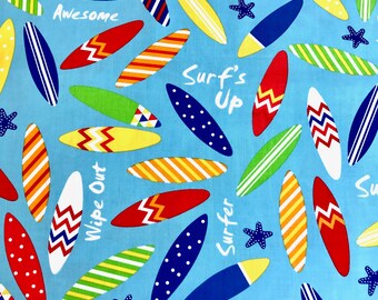 Beach theme fabric | Etsy