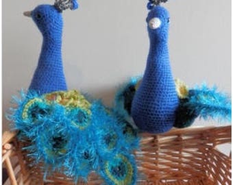 Crochet peacock | Etsy