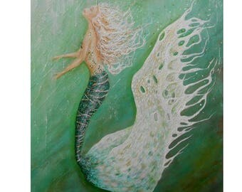 Abstract mermaid | Etsy