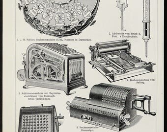 Calculating machine | Etsy