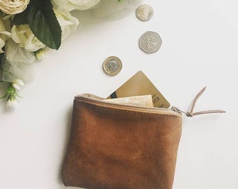 Leather coin purse | Etsy