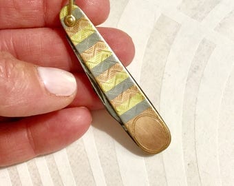 Gold pocket knife | Etsy