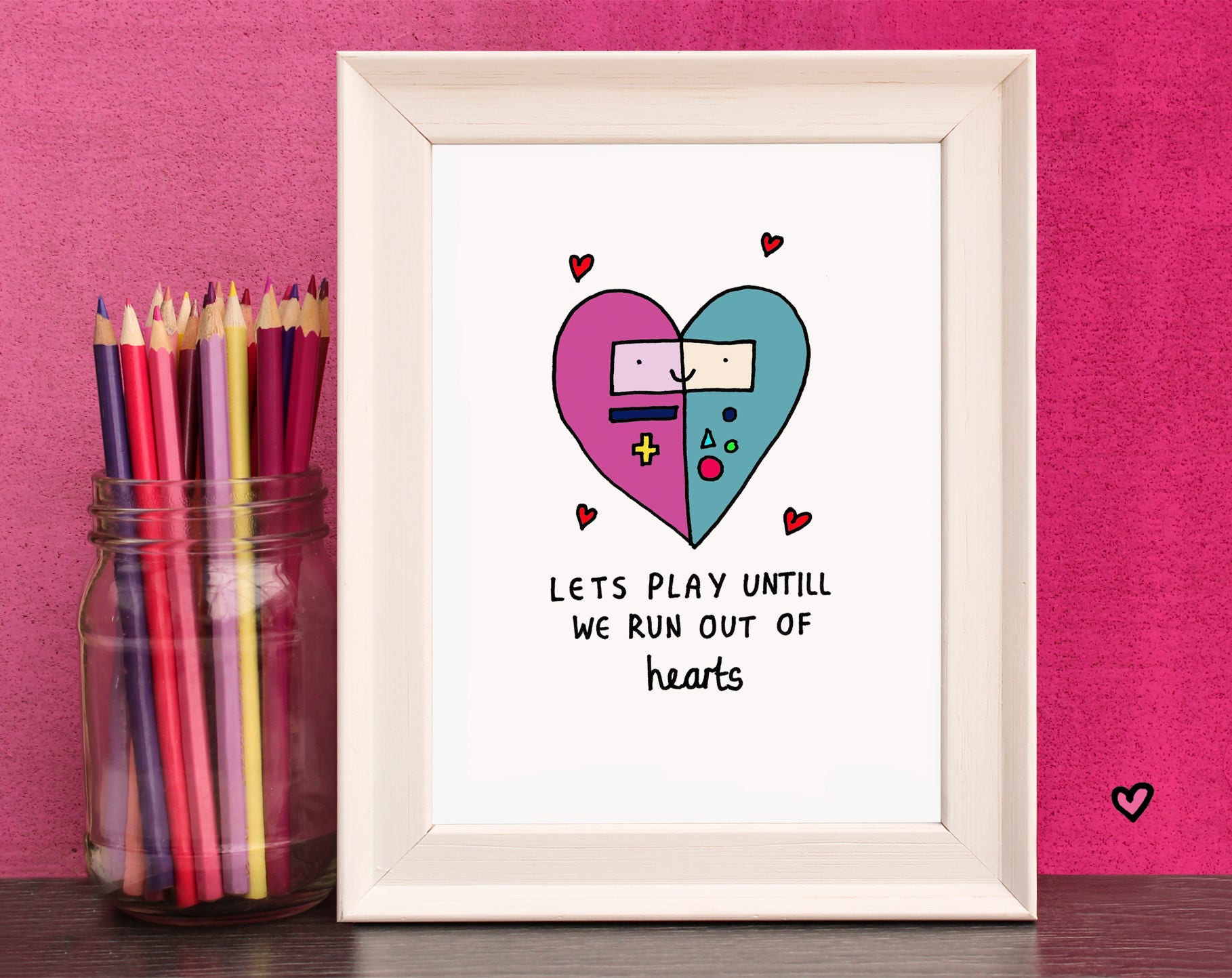 BMO Love Heart Free UK Delivery Finn And Princess