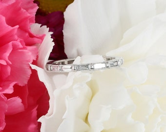 White gold wedding ring | Etsy