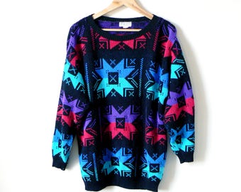 Neon sweater | Etsy