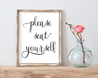 Please seat yourself | Etsy