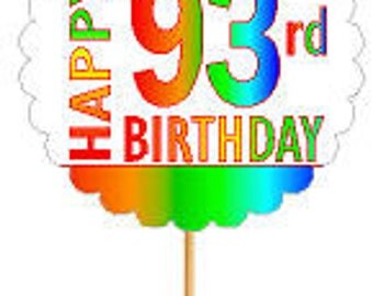 93rd birthday party | Etsy