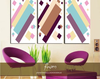 Rectangle wall art | Etsy