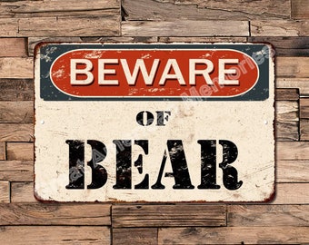 Beware of bear sign | Etsy