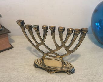 Wire wrapped menorah coin from Israel