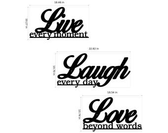 Live laugh love sign | Etsy
