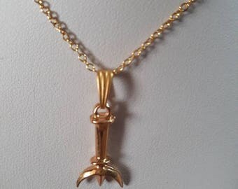 Sterling Silver Trident Pendant on Sterling Silver Chain.