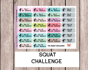 Gym Planner Stickers Printable workout exercise health