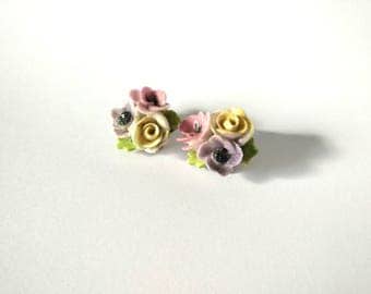 Porcelain earrings | Etsy