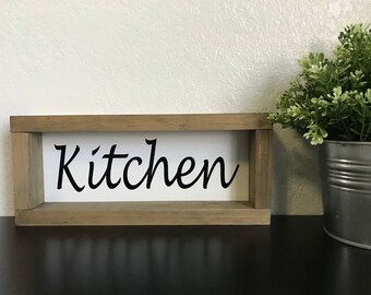 Wooden kitchen sign | Etsy