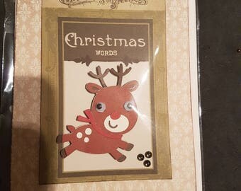 Deer christmas card | Etsy