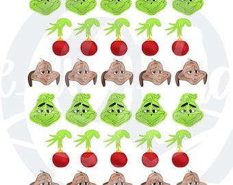 The grinch stickers | Etsy