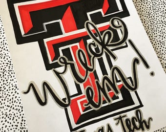 Texas tech | Etsy