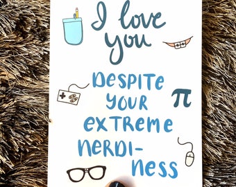 Geek card | Etsy