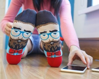 Chaussettes drôles | Etsy