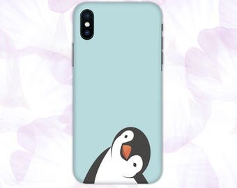 Penguin phone case | Etsy