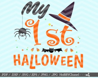 My 1st halloween svg | Etsy