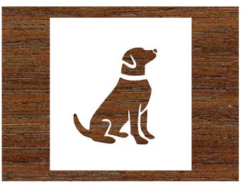 Labrador stencil | Etsy