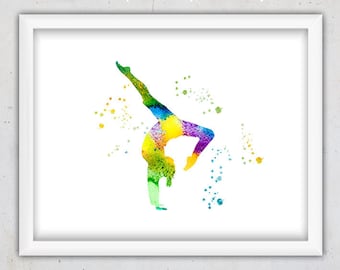 Gymnastics poster | Etsy