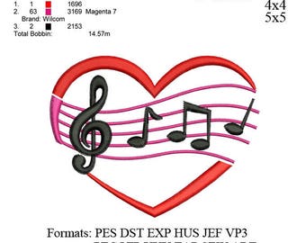 Heart music note | Etsy