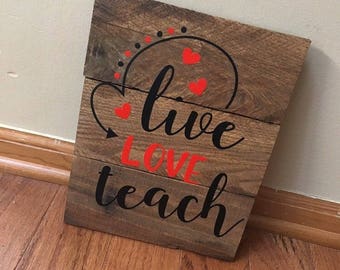 Live love teach | Etsy