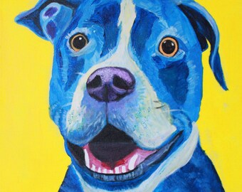 Pop art pet portrait | Etsy