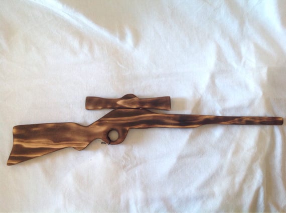 Wooden sniper rifle