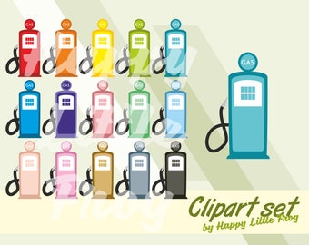 Gas pump clipart | Etsy