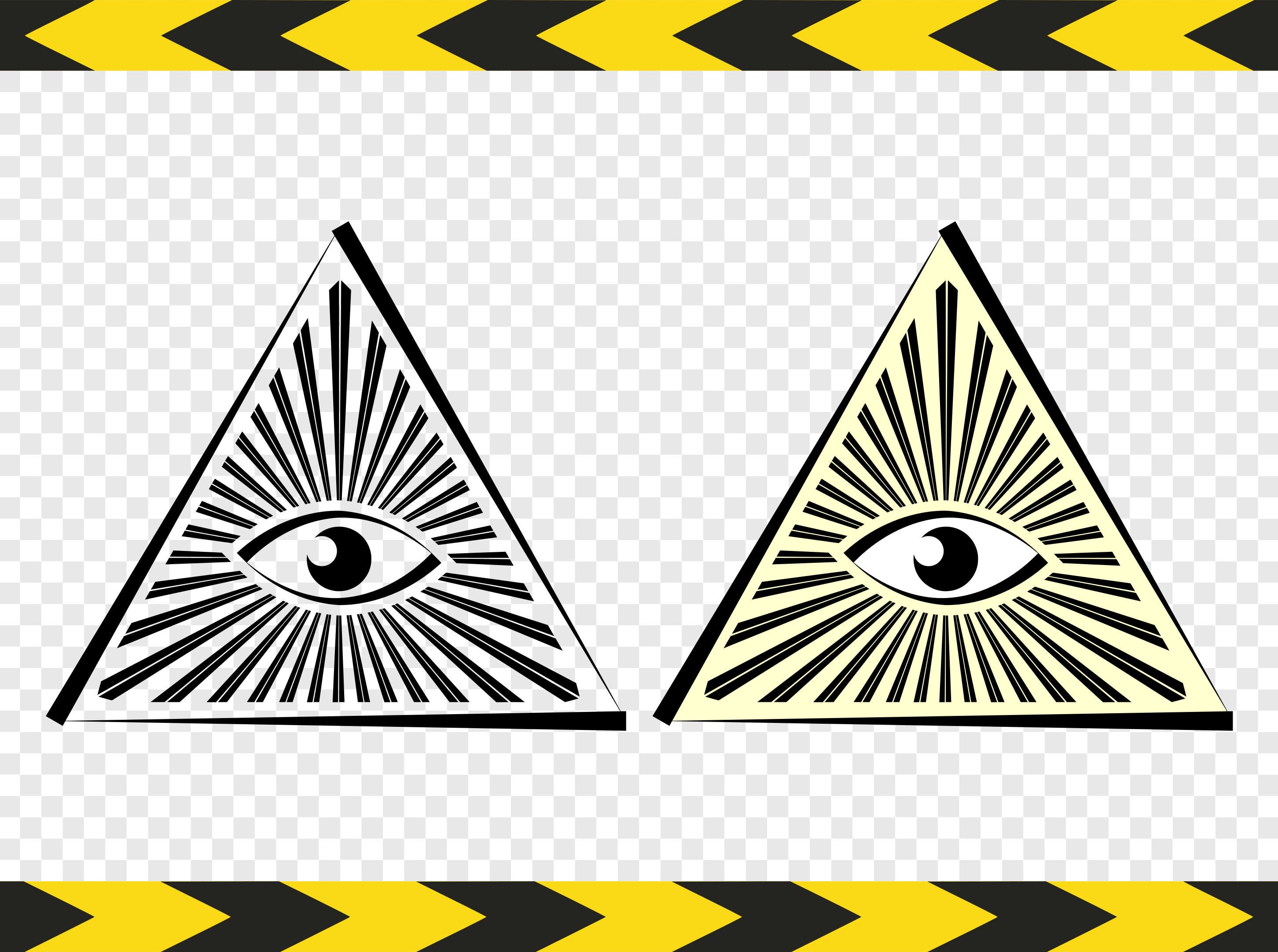 Illuminati symbols SVG Pyramid Clipart Eye of providence Cut